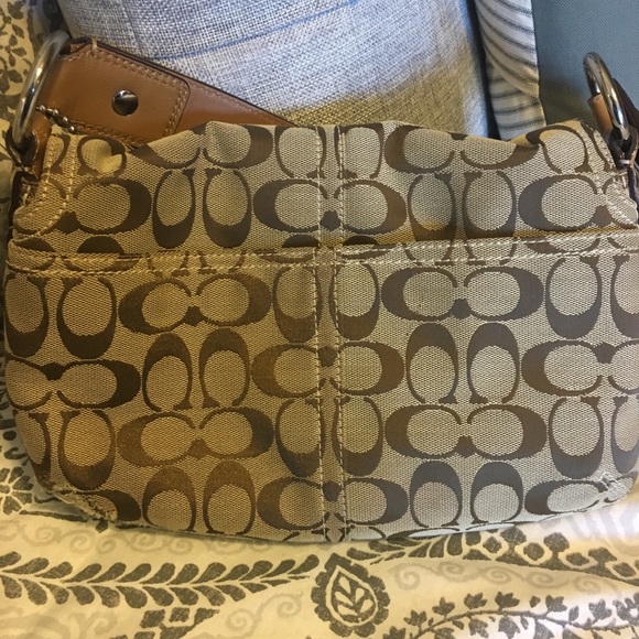 Coach | Bags | Coach Signature Print Shoulder Bag | Poshmark